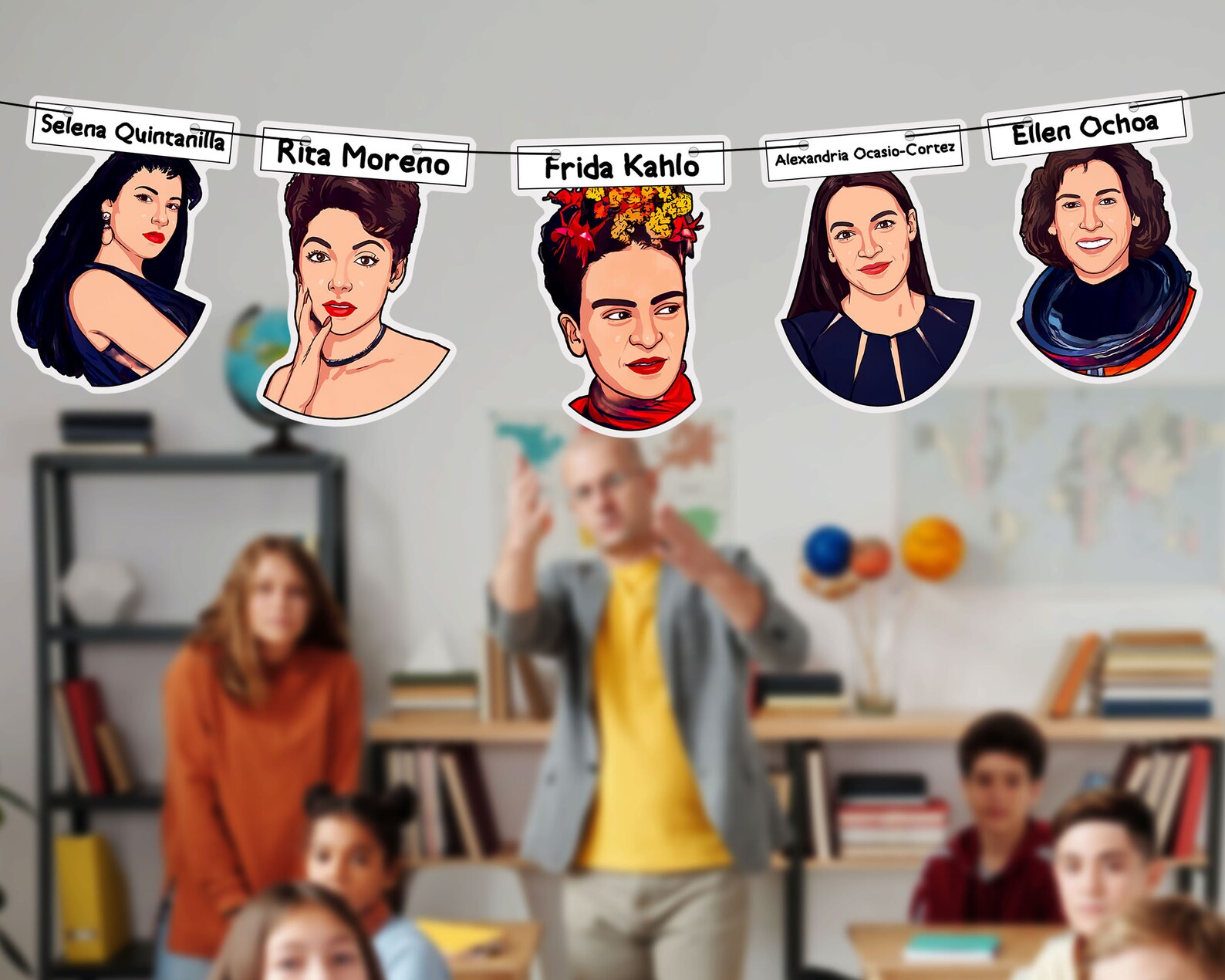 Hispanic Heritage Month Banner, Famous Women Printable (PDF) - Etsy