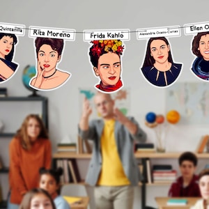 13 Faces,famous Hispanic Women in History,classroom Decor,printable PDF ...