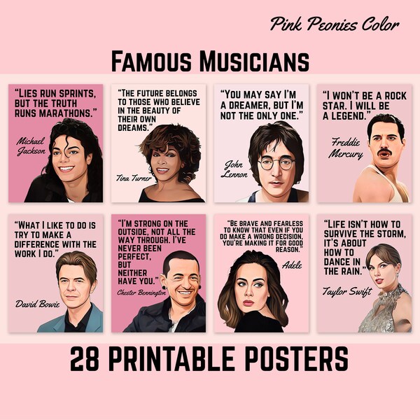 Pink Singer Poster - Etsy