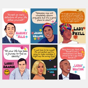 LGBTQ+, History Month, LGBT Pride Month, Groovy Decor, 25 Editable ...