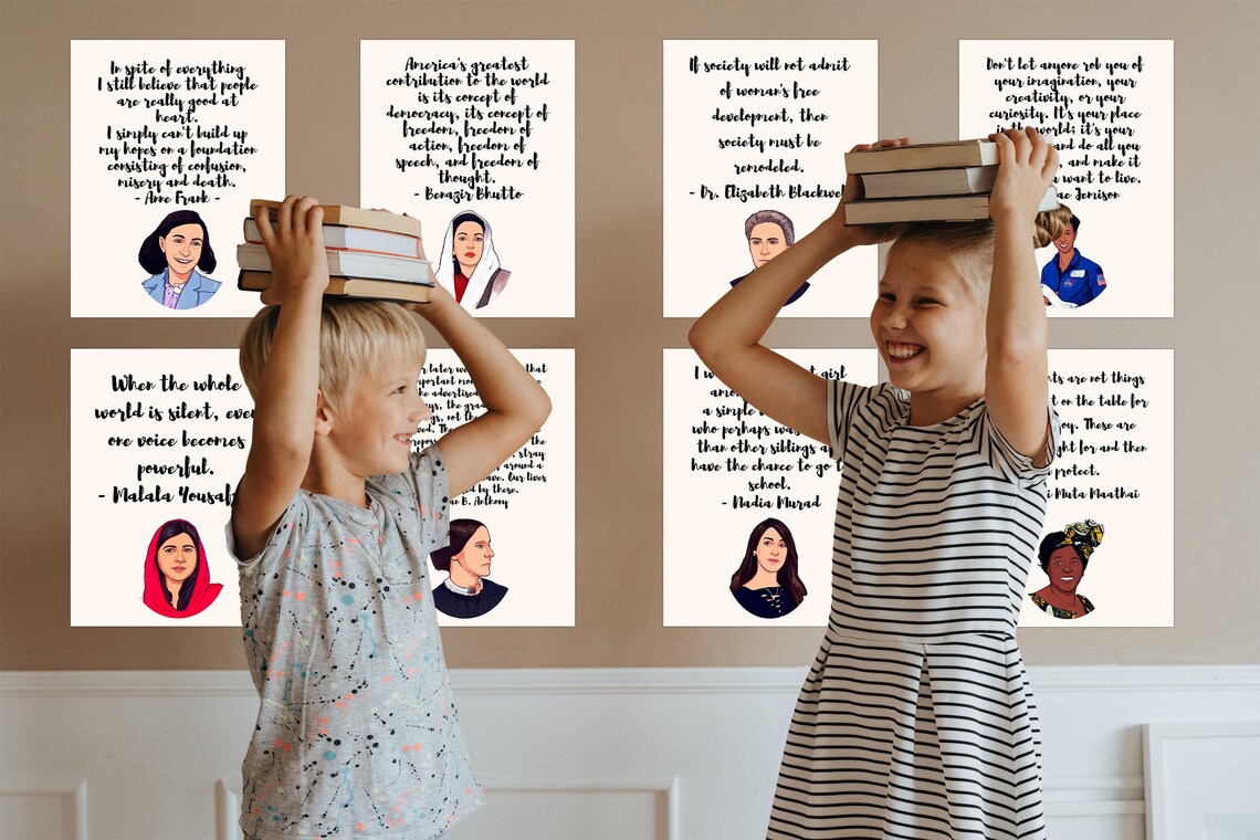 12 Famous Women in History Who Changed the World,printable Poster Set ...