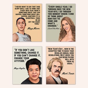 32 Posters, Inspiring and Motivational New Year Quotes 2025, Famous ...