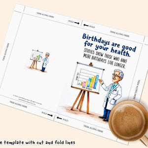 Scientific Birthday Card Printable - Birthdays Are Good for Your Health ...