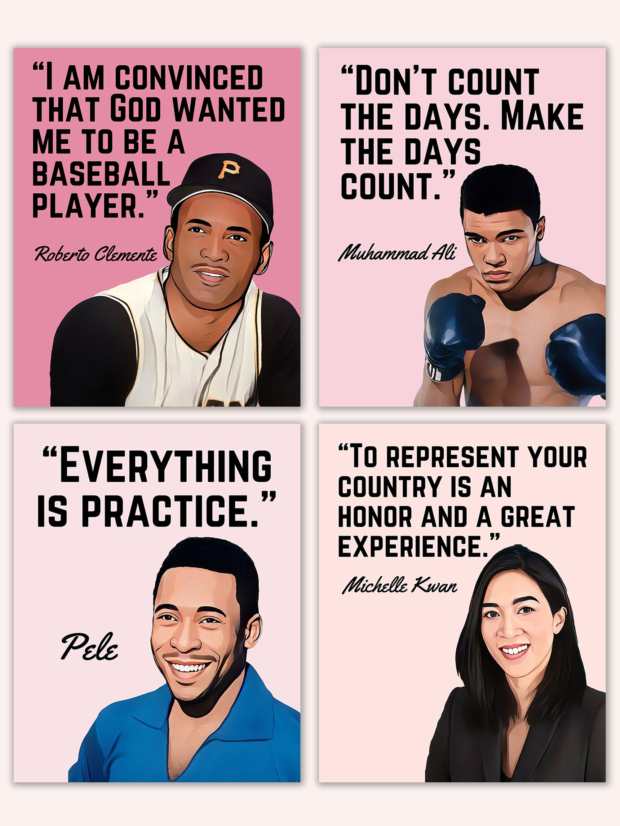 Digital Download Famous Athletes Posters, Classroom Decor, Office ...