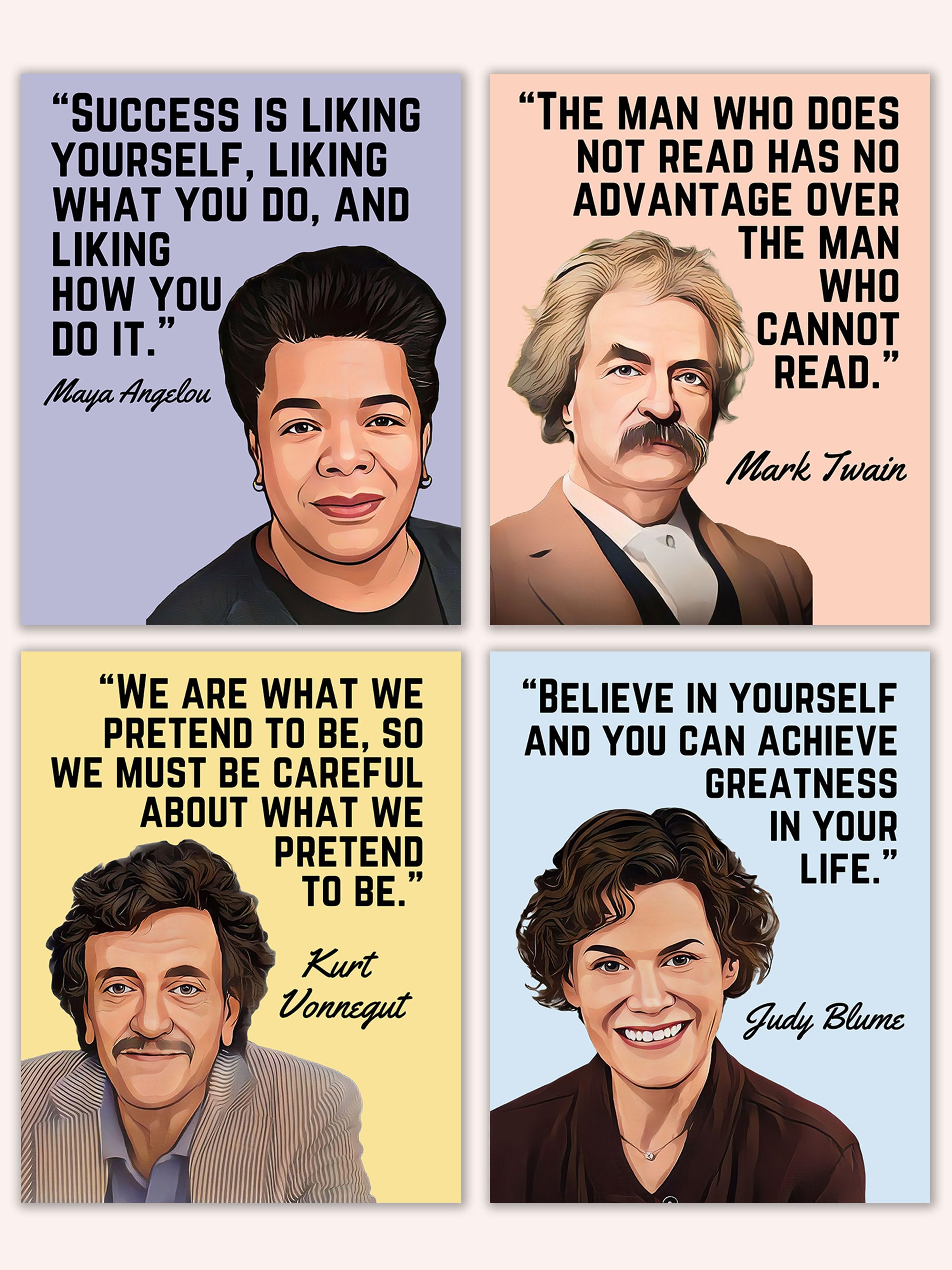 Quotes by Famous Authors Literary Quotes Posters Printable - Etsy
