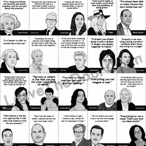 Famous People With Dyslexia, 20 Printable Quote Posters,dyslexia ...