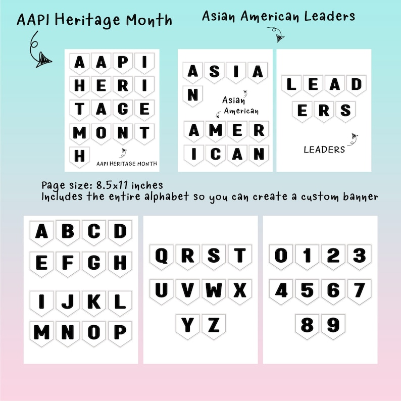 Asian American Leaders AAPI Asian Pacific American Heritage - Etsy