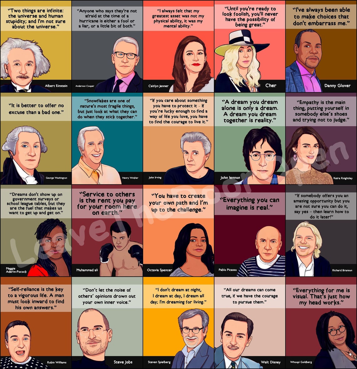 Famous People With Dyslexia, 20 Printable Quote Posters,dyslexia ...