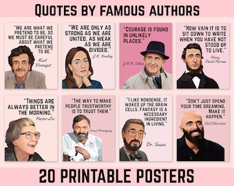 Educational Inspiring Quotes Famous People Series Wall Art - Etsy