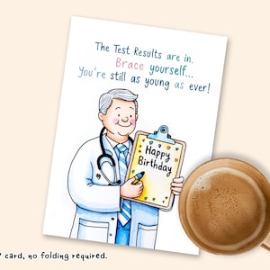 Doctor Birthday Card Digital: Celebrate With Humor and Fun Printable ...