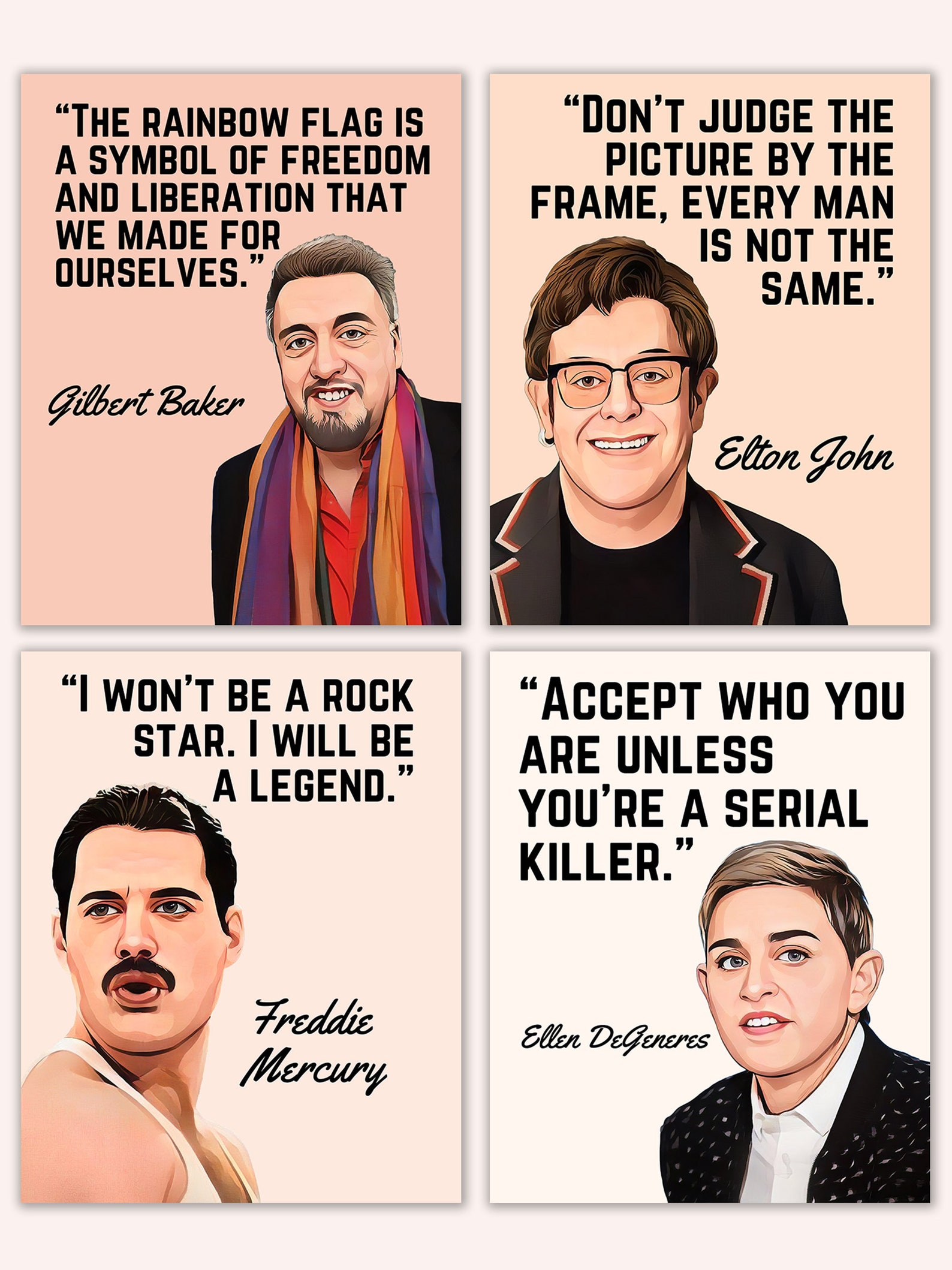 LGBT History Month, Lgbt Pride Month, Classroom Posters, Famous LGBTQ ...