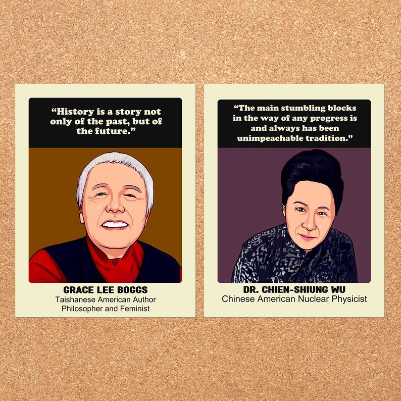 Asian American Leaders AAPI Asian Pacific American Heritage - Etsy