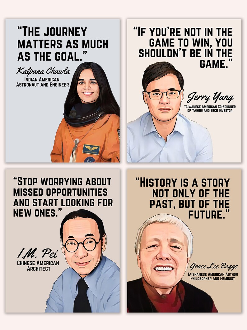 Asian American Leaders, AAPI Asian Pacific American Heritage Month ...