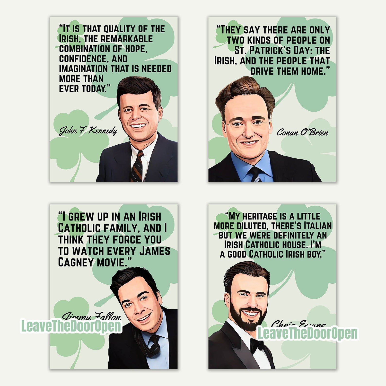 20 Famous Irish Americans Quotes, Irish American Heritage Month, Saint ...