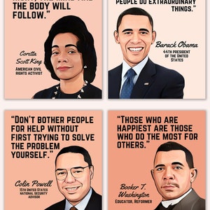 African American Heroes, Black History Month Printable Posters ...