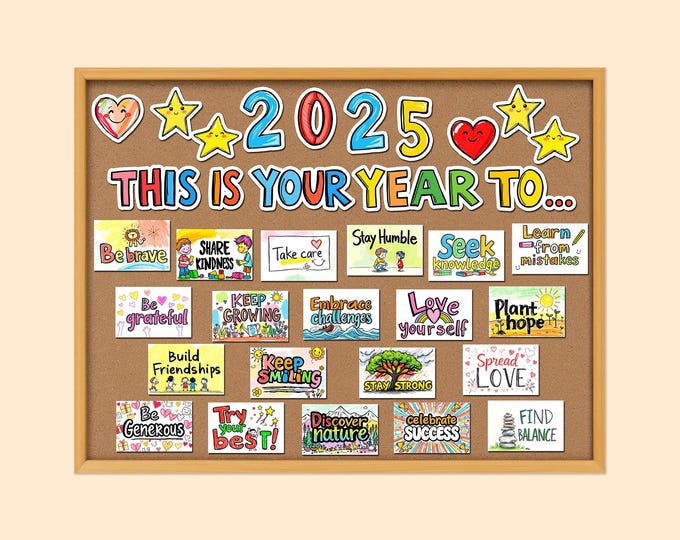 New Years Bulletin Board | Bulletin Board With Students' Photos | New ...