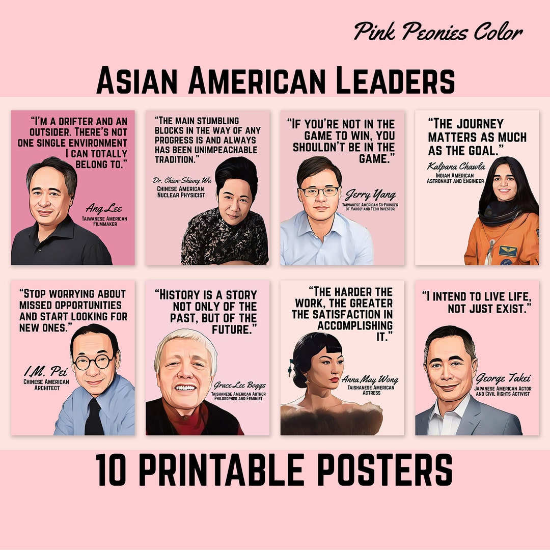 Asian American Leaders, AAPI Asian Pacific American Heritage Month ...
