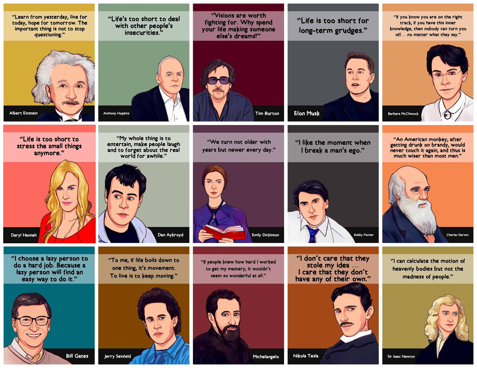 Famous People With Autism,15 Printable Posters, Autism Awareness Day ...