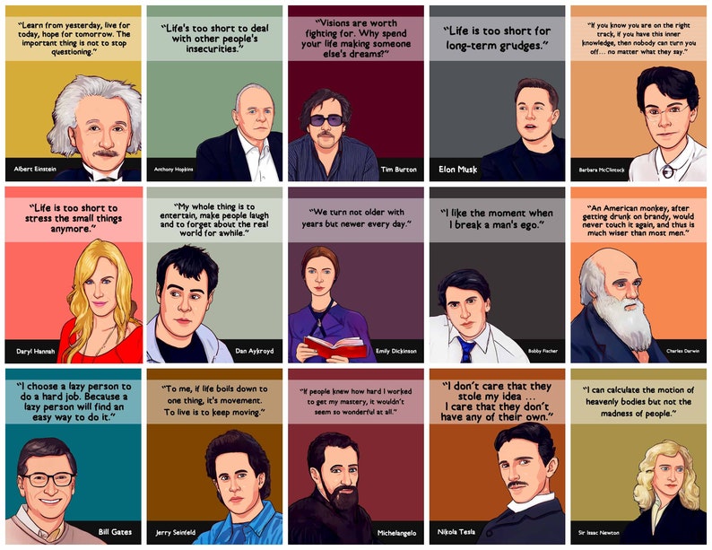 Famous People With Autism,15 Printable Posters, Autism Awareness Day ...
