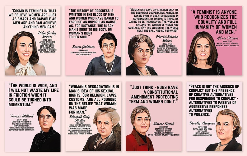 Women's History Month Posters Bulletin Board Display, American History ...