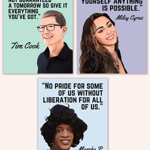 LGBT History Month, Lgbt Pride Month, Classroom Posters, Famous LGBTQ+ ...