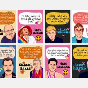 LGBTQ+, History Month, LGBT Pride Month, Groovy Decor, 25 Editable ...