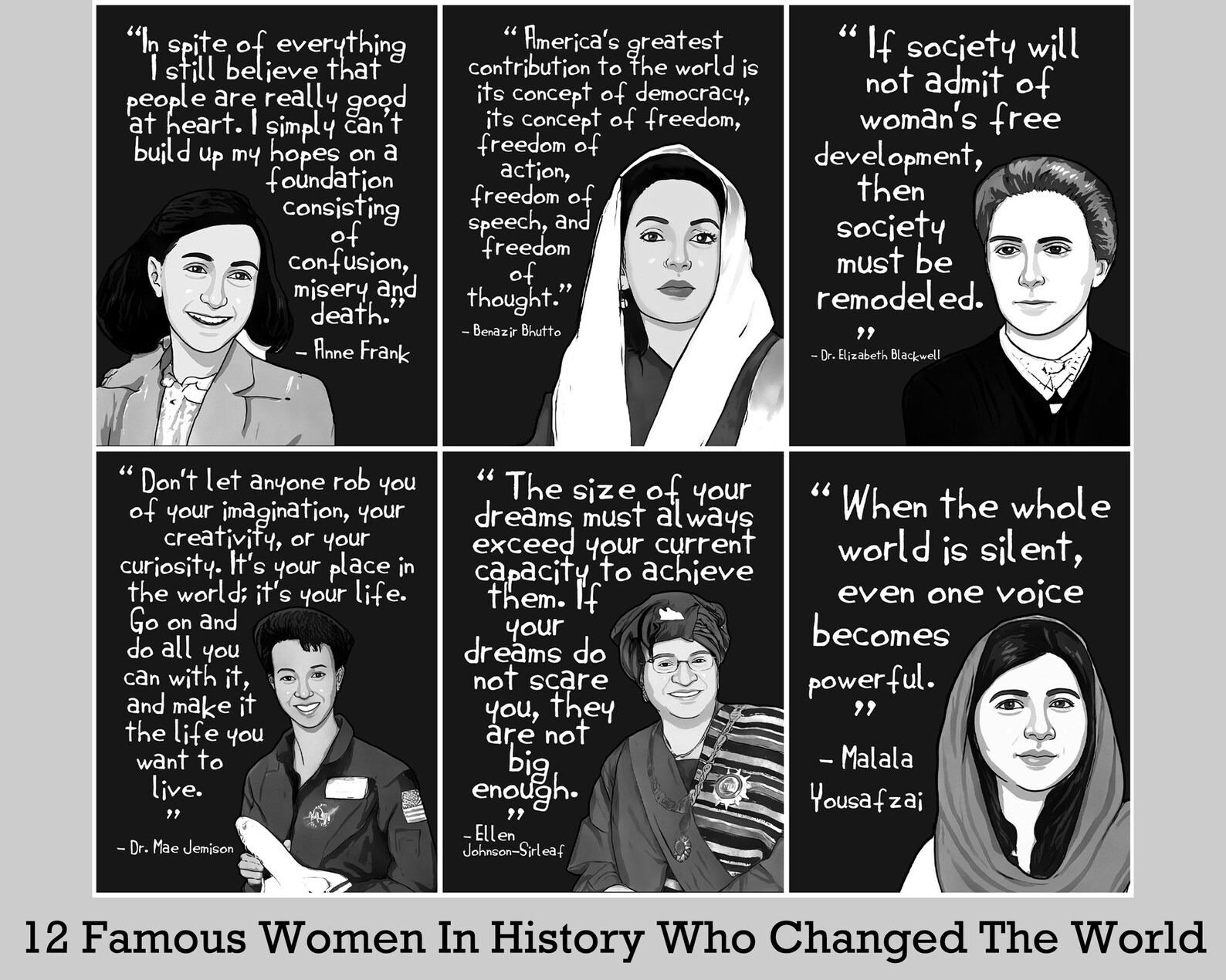 12 Famous Women in History Who Changed the World Printable - Etsy