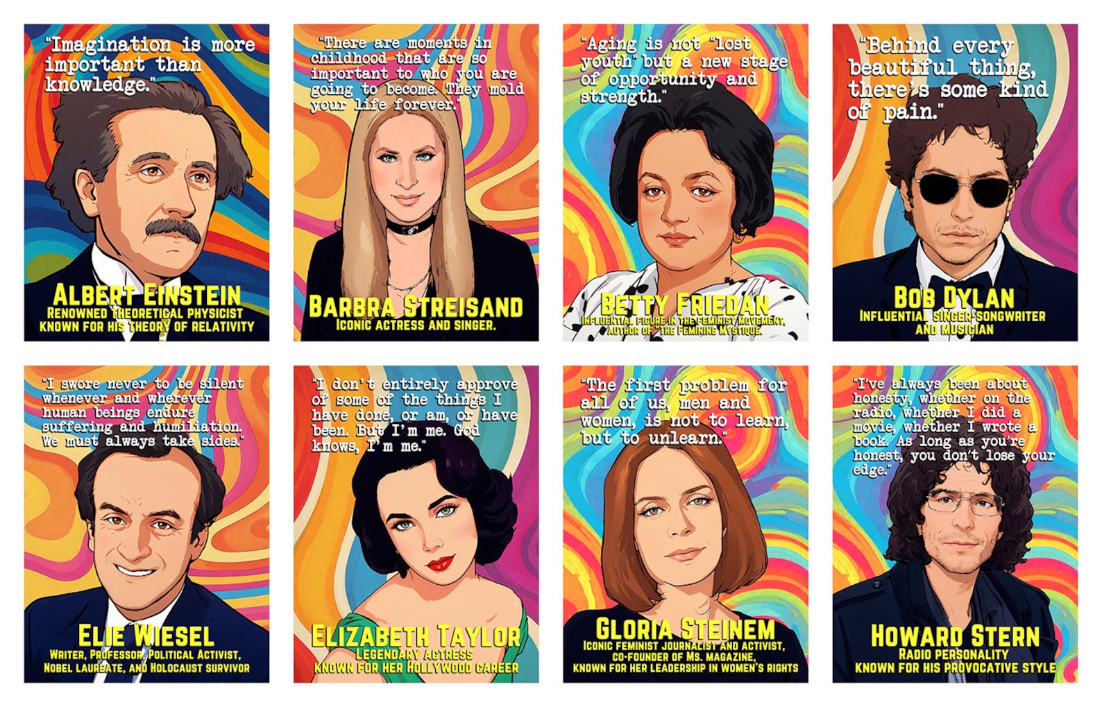 Iconic Jewish American Heritage Month Poster Set: 28 Quotes & Vector ...