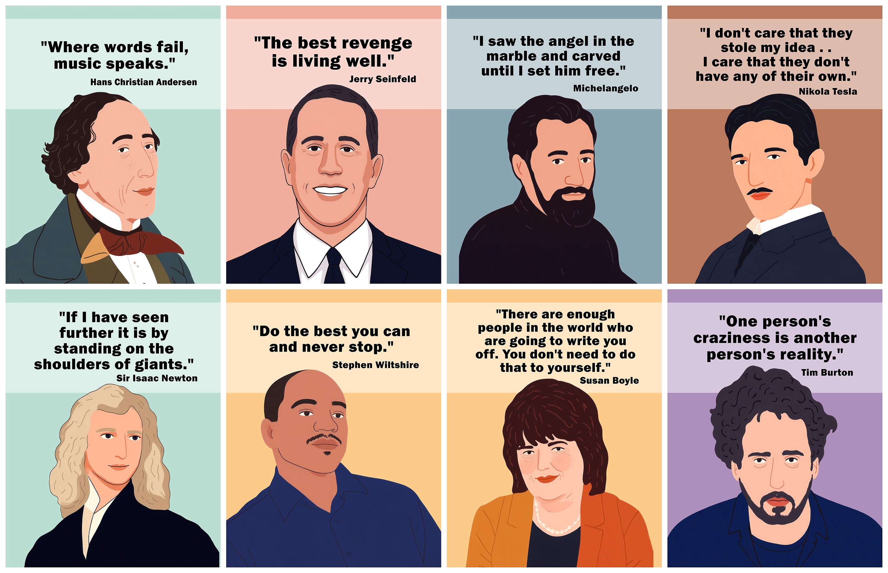 Various Sizes Famous People With Autism Posters, National Autism ...