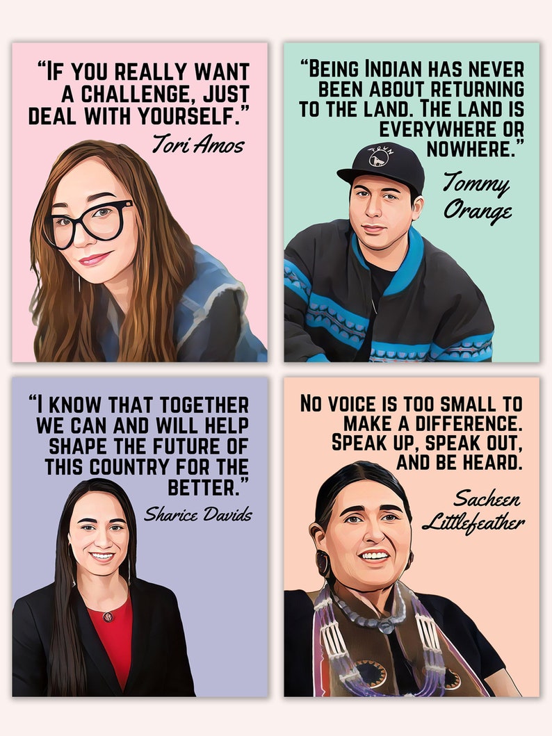 Famous Native American Leaders, Printable Indigenous Posters, National ...