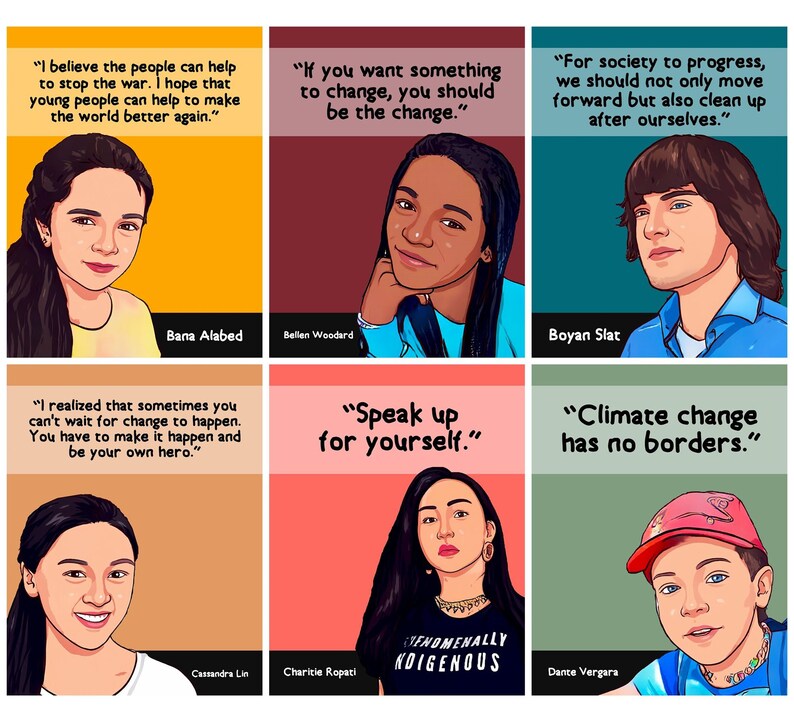 28 Kids Who Changed the World, Printable Classroom Posters, Influential ...