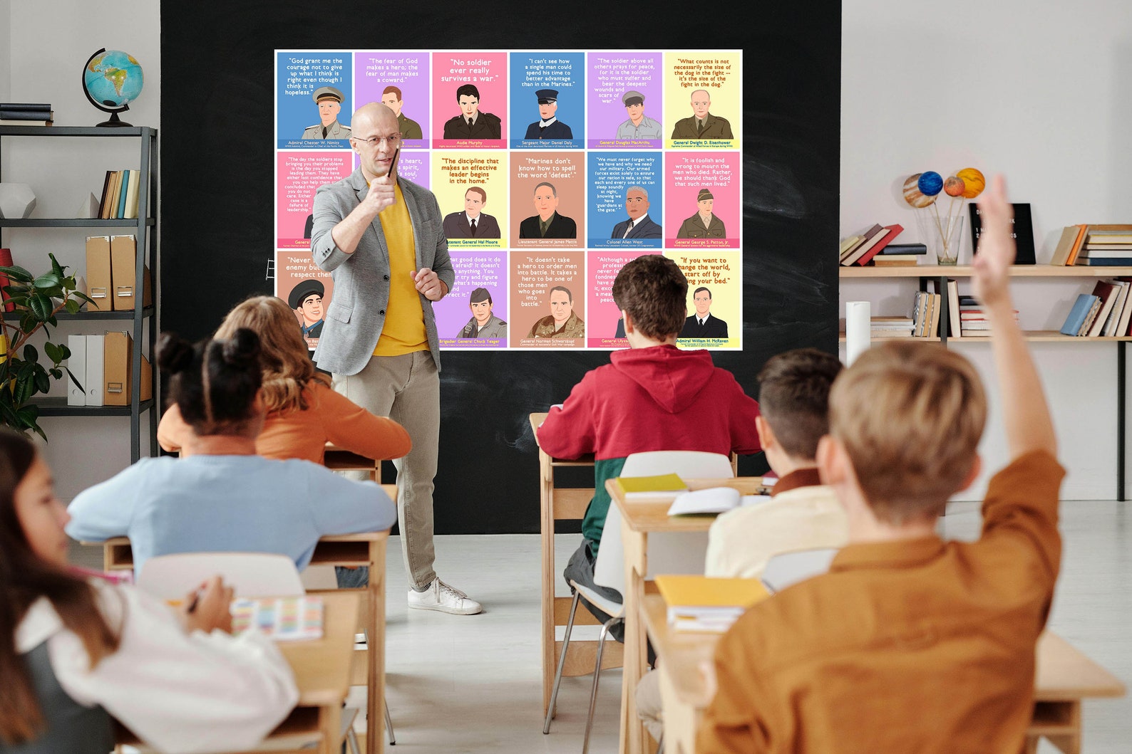 Military Heroes Poster Set Inspiring Quotes for Classroom Decor ...