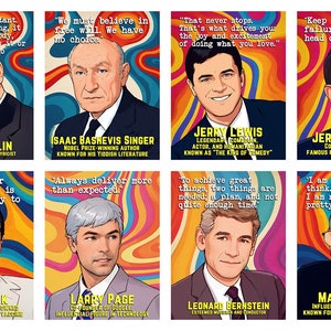 Iconic Jewish American Heritage Month Poster Set: 28 Quotes & Vector ...