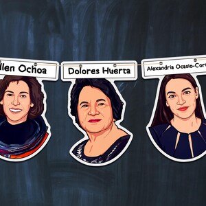 13 Faces,famous Hispanic Women in History,classroom Decor,printable PDF ...