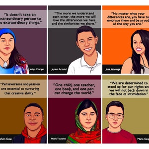 28 Kids Who Changed the World, Printable Classroom Posters, Influential ...