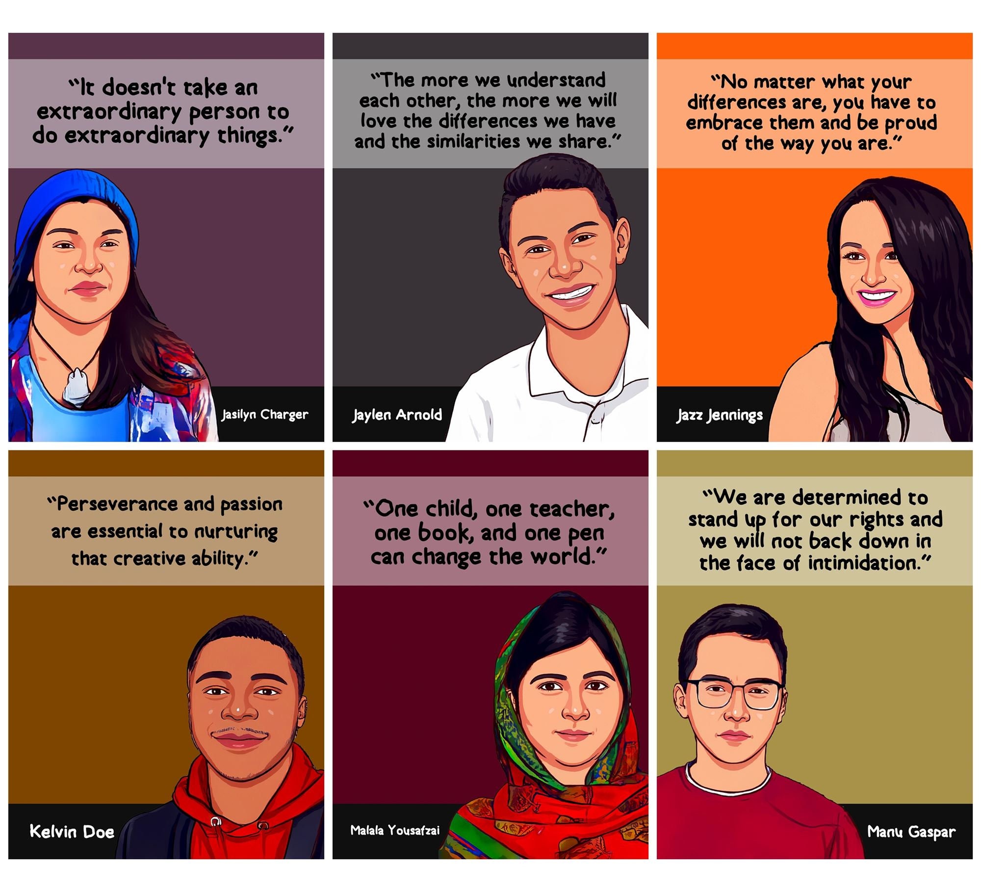 28 Kids Who Changed the World, Printable Classroom Posters, Influential ...