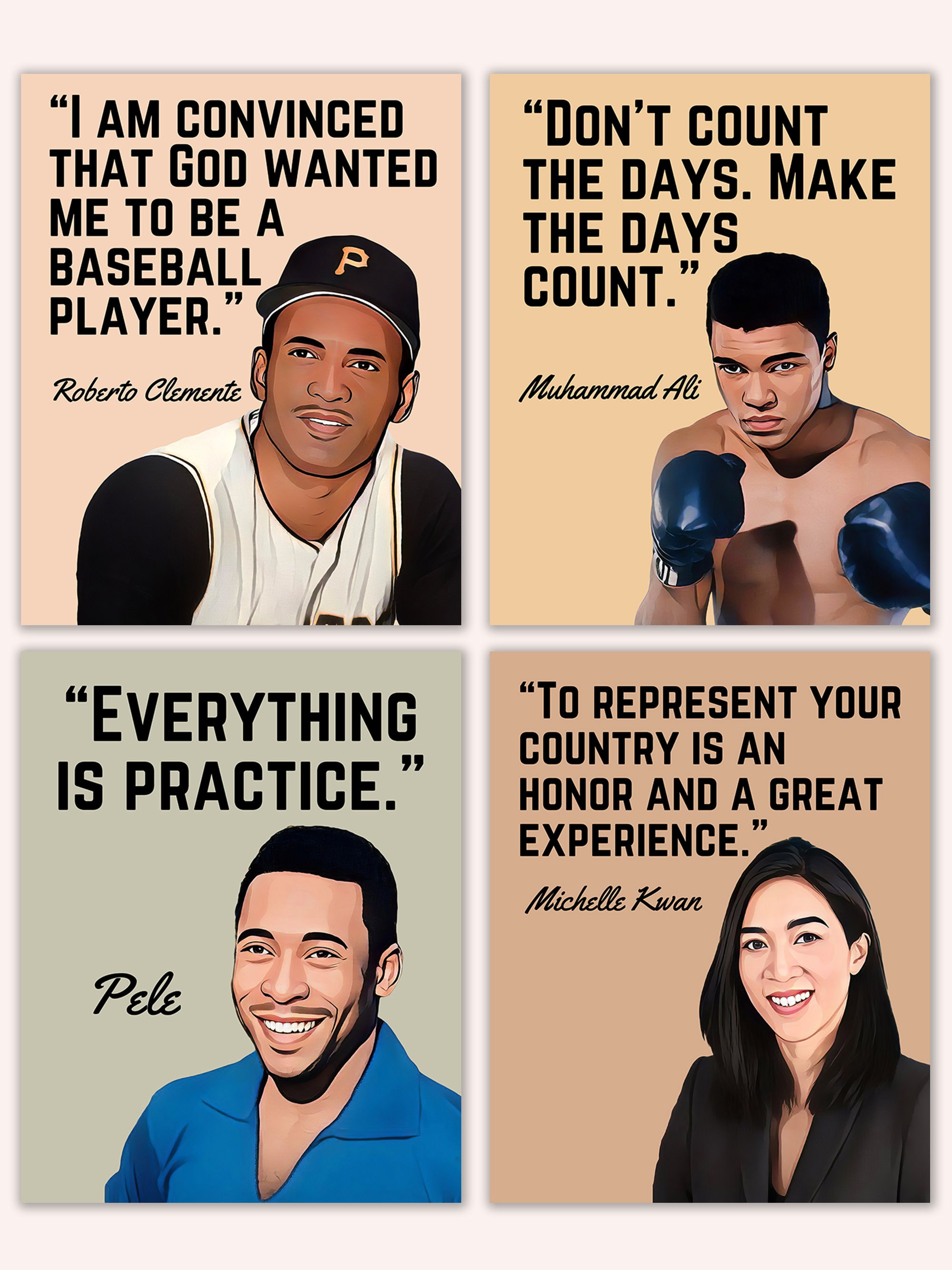 Digital Download Famous Athletes Posters, Classroom Decor, Office ...