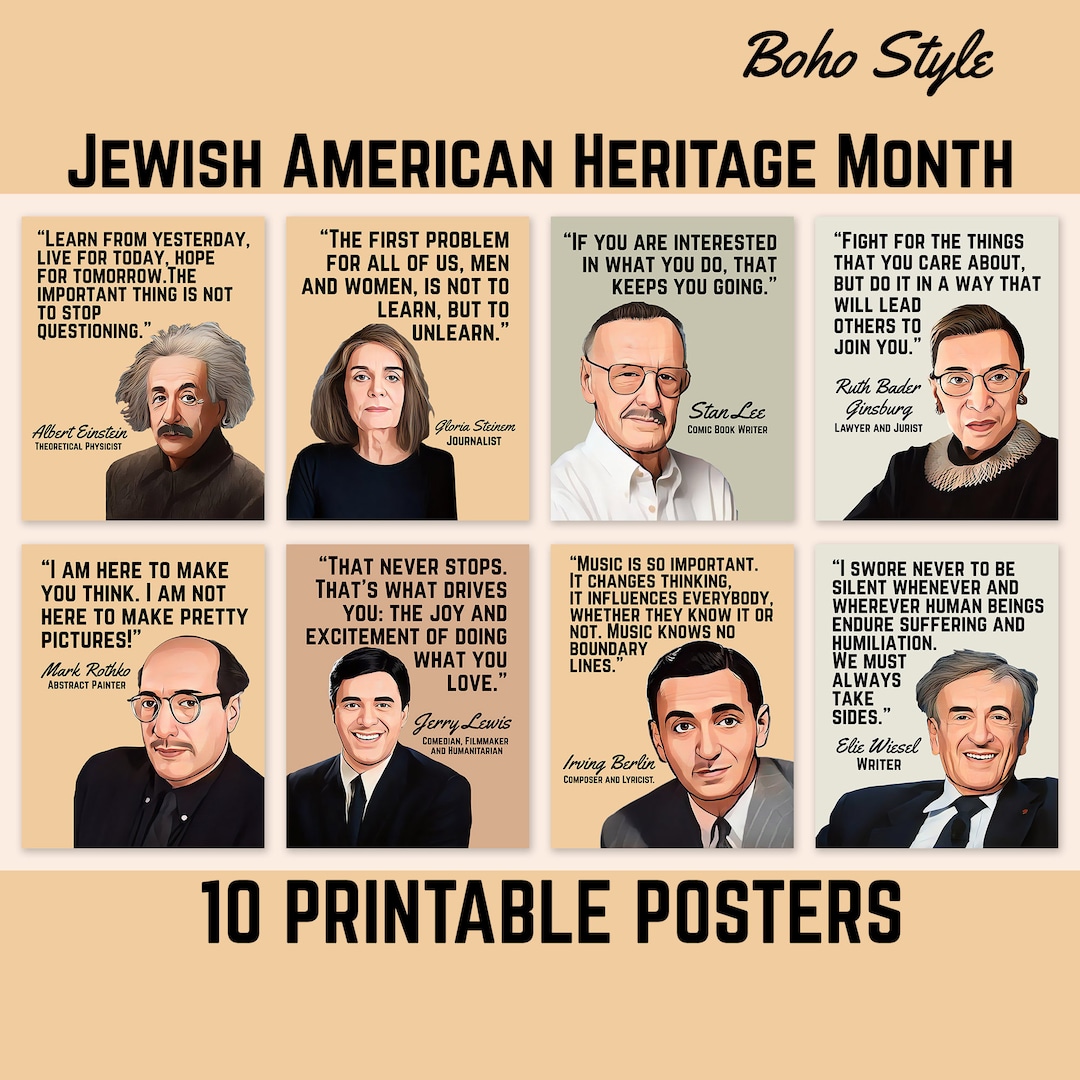 Jewish Americans Who Changed History, Jewish American Heritage Month ...