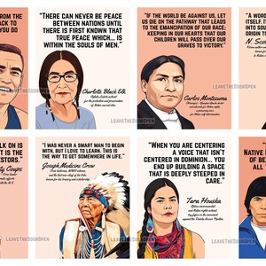 Native American Heritage Month Posters, Indigenous Leaders, Quotes ...