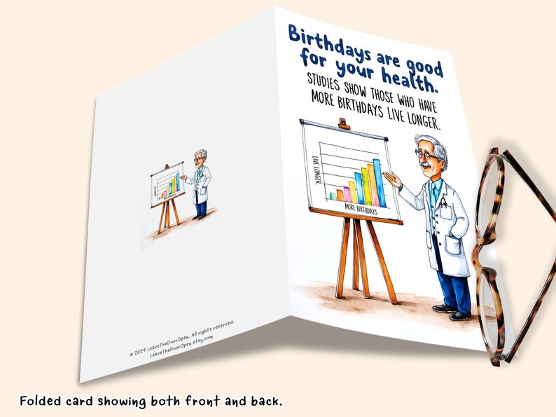 Scientific Birthday Card Printable Birthdays Are Good for Your Health ...