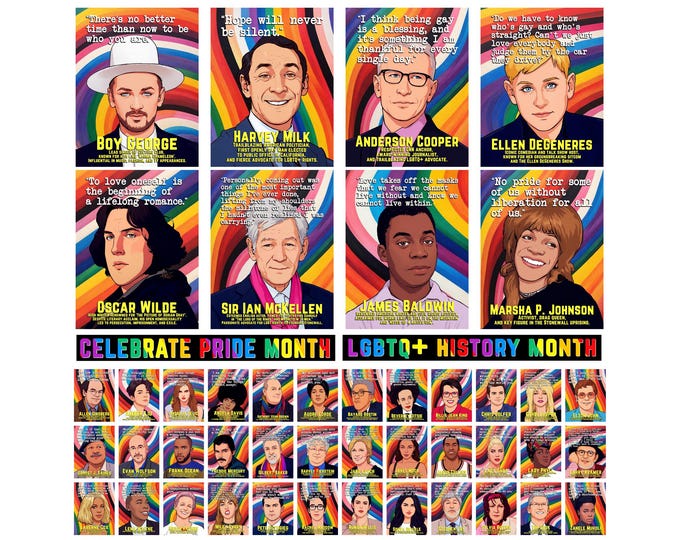 Pride Month Bulletin Board Display | LGBTQIA+ Leaders Printables | LGBT ...