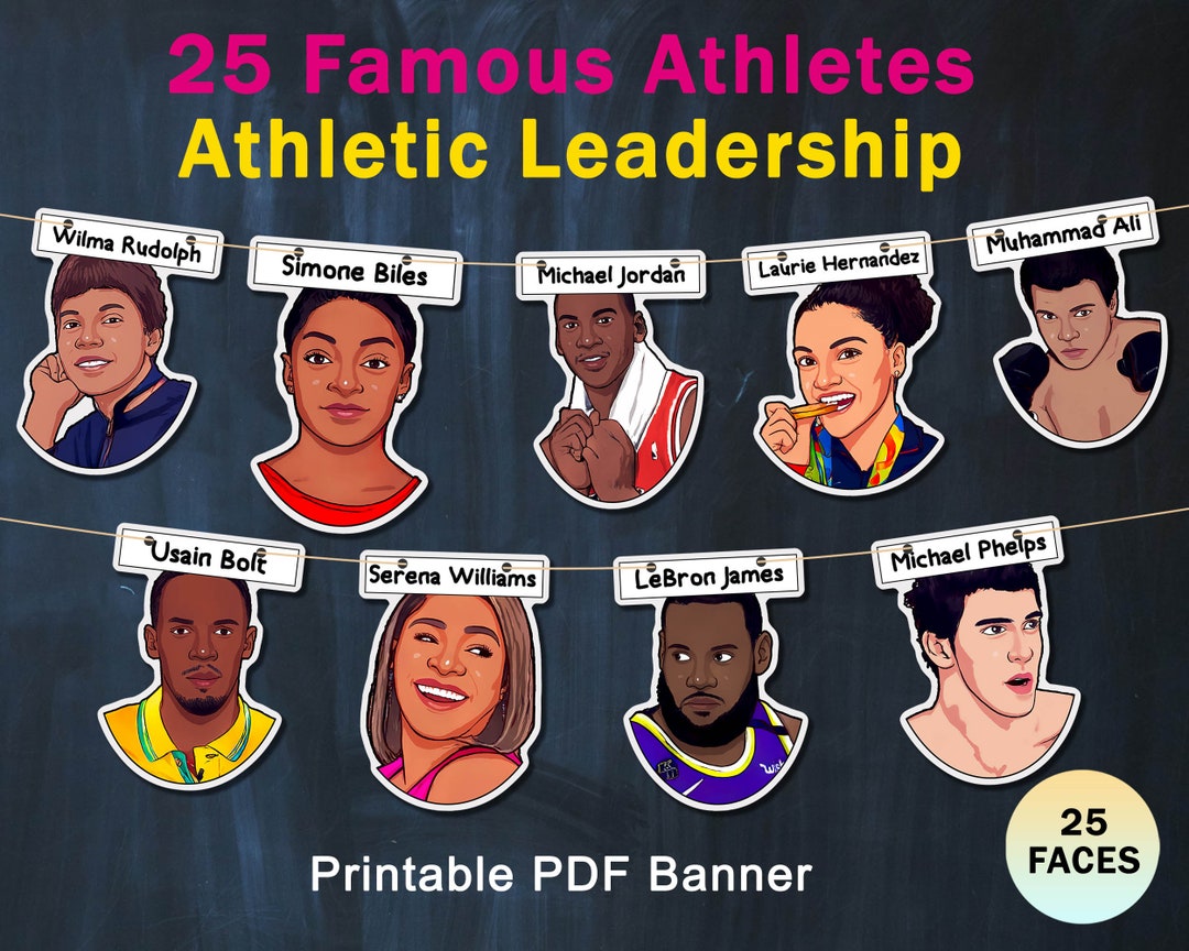 25 Faces,famous Athletes,athletic Leadership,influential People of ...