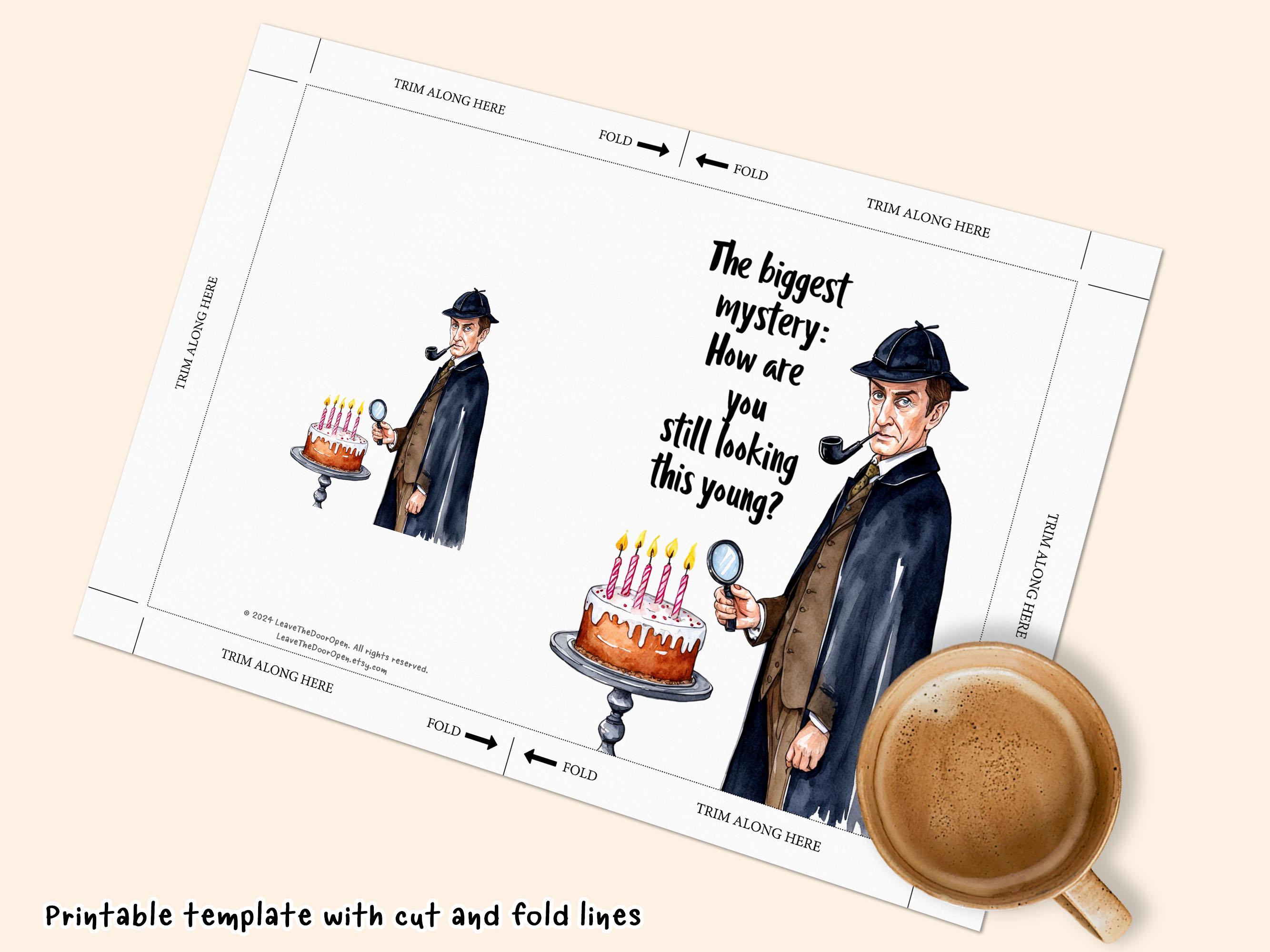 Detective Birthday Card: Solve the Mystery of Your Youth With a Fun ...