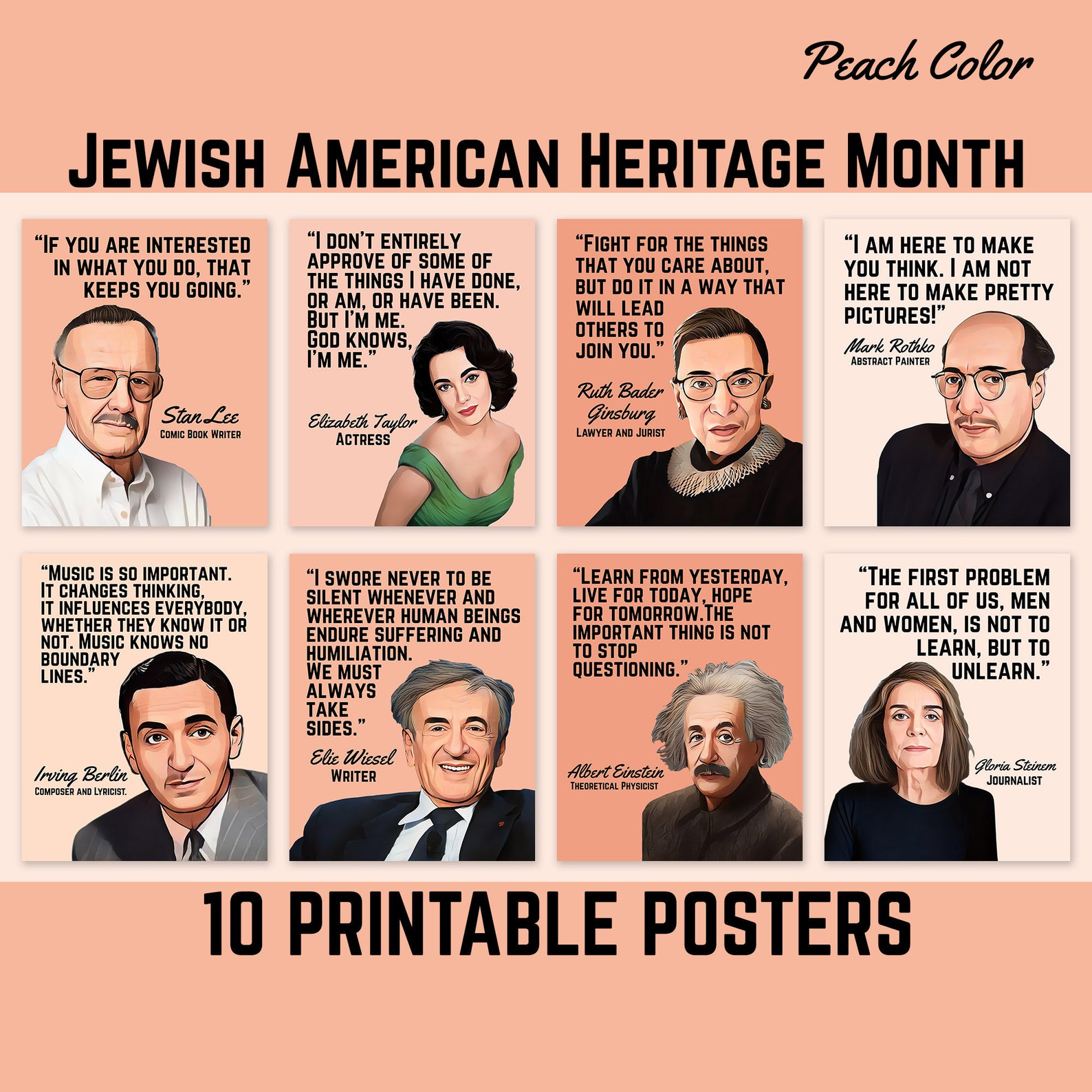 Jewish Americans Who Changed History, Jewish American Heritage Month ...