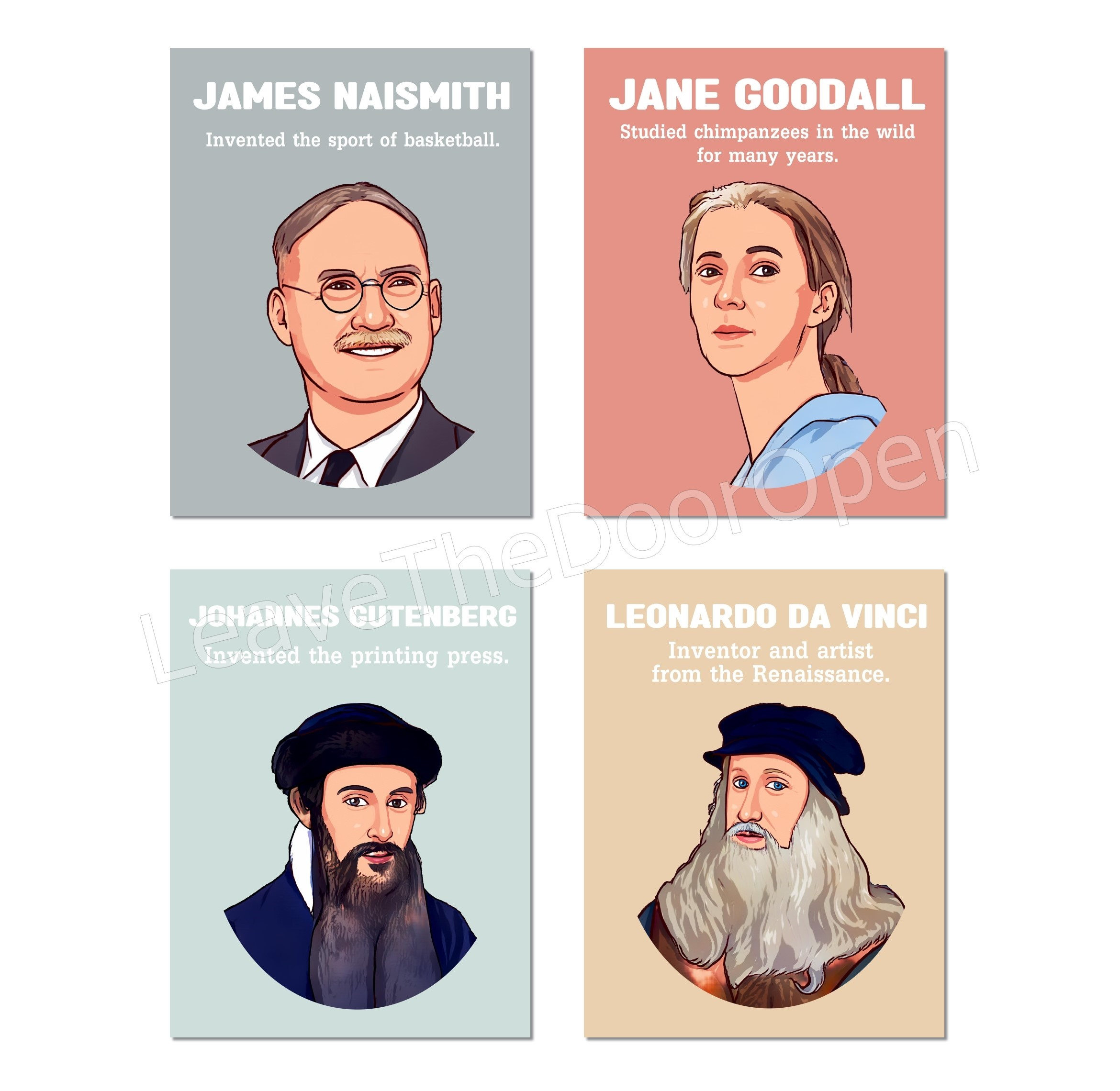 23 Famous Scientists and Inventors Posters, STEM Classroom Decor ...