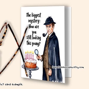 Detective Birthday Card: Solve the Mystery of Your Youth With a Fun ...
