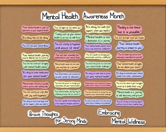 Mental Health Awareness Bulletin Board - Etsy