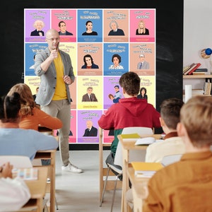 Jewish American Heritage Month Poster Set - 20 Inspirational Figures ...