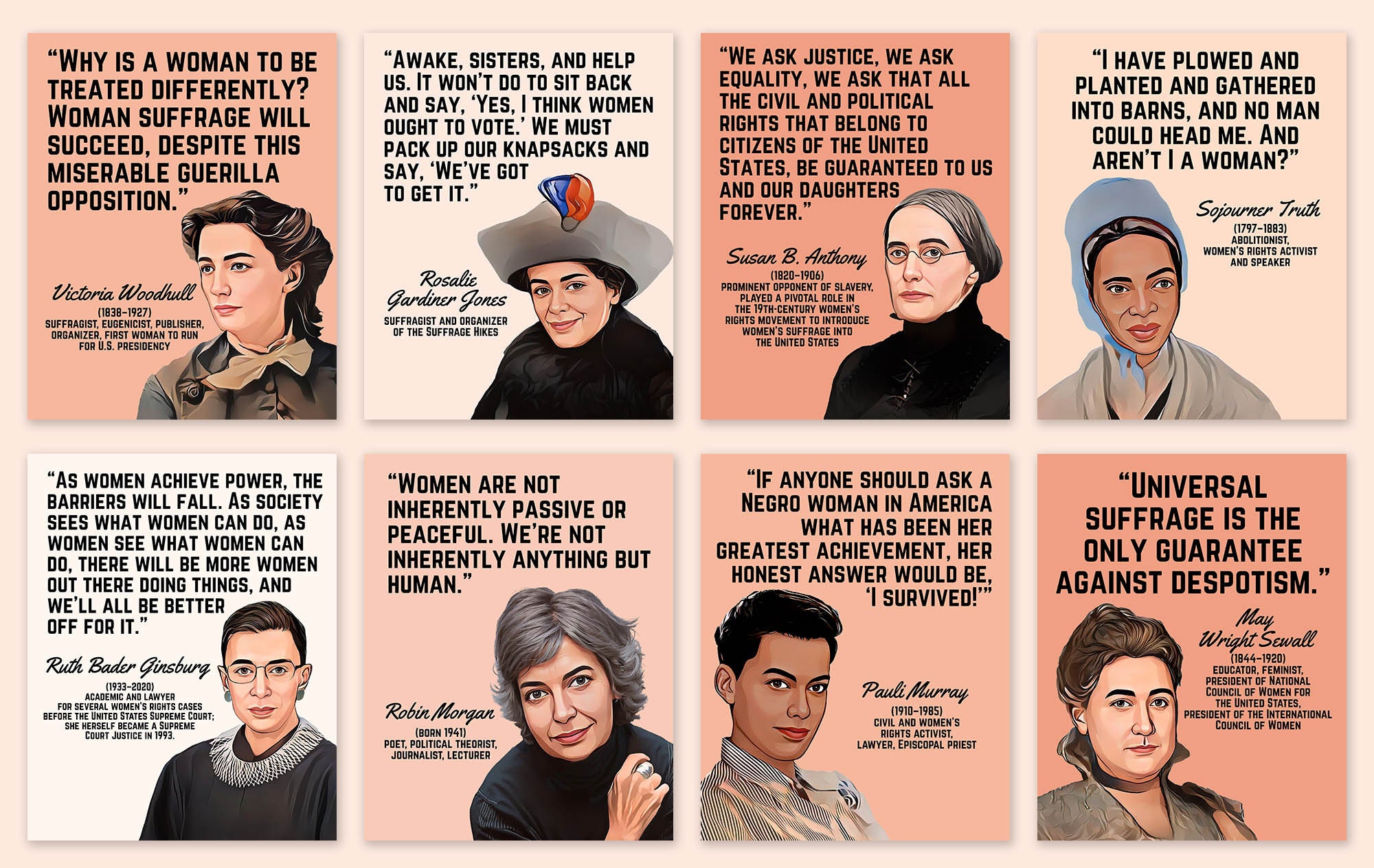Women's History Month Posters Printable Banner, Bulletin Board Display ...