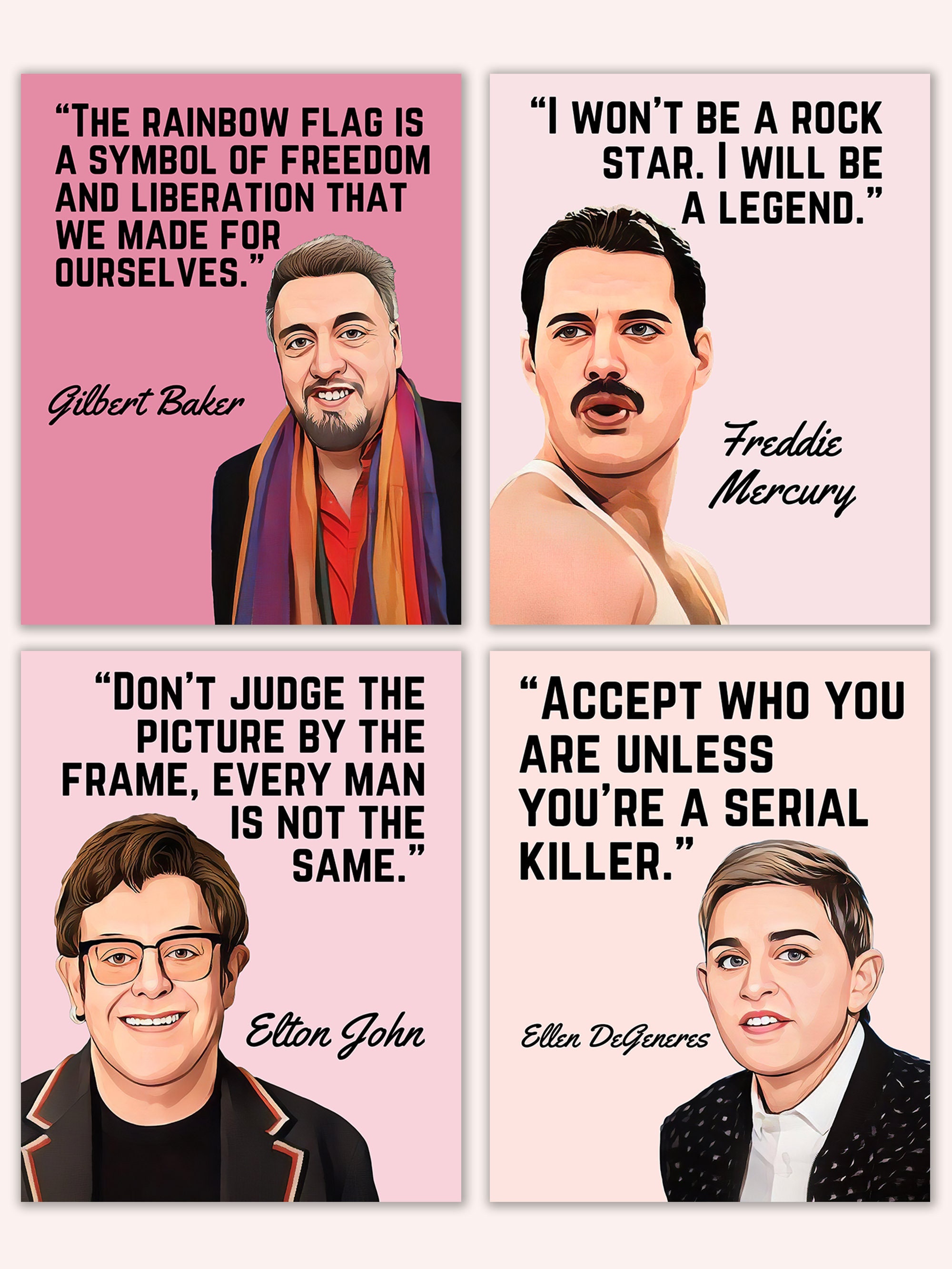 LGBT History Month, Lgbt Pride Month, Classroom Posters, Famous LGBTQ ...